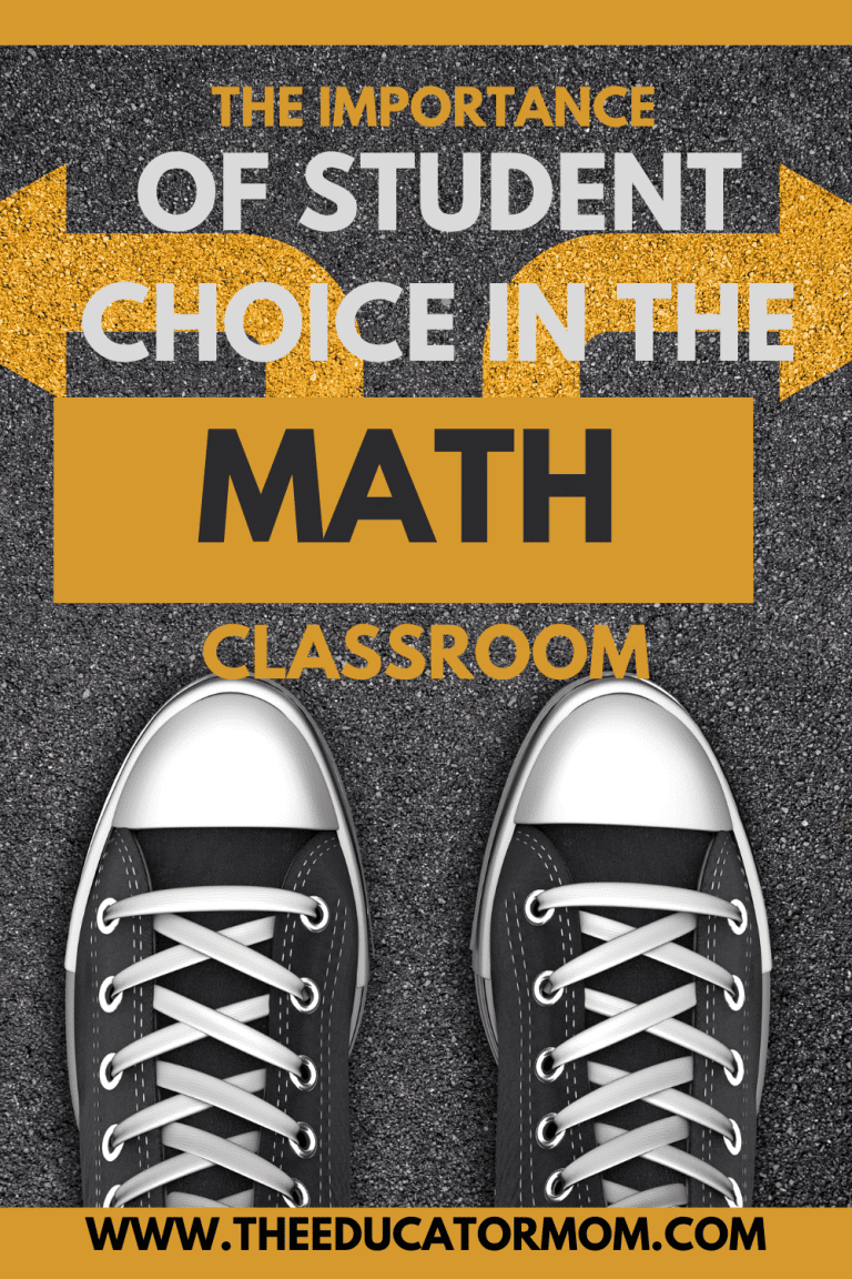 The Importance of Student Choice in the Math Classroom - The Educator Mom